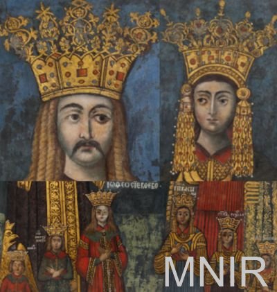 Neagoe Basarab, Despina Milița și copiii lor - Portrete